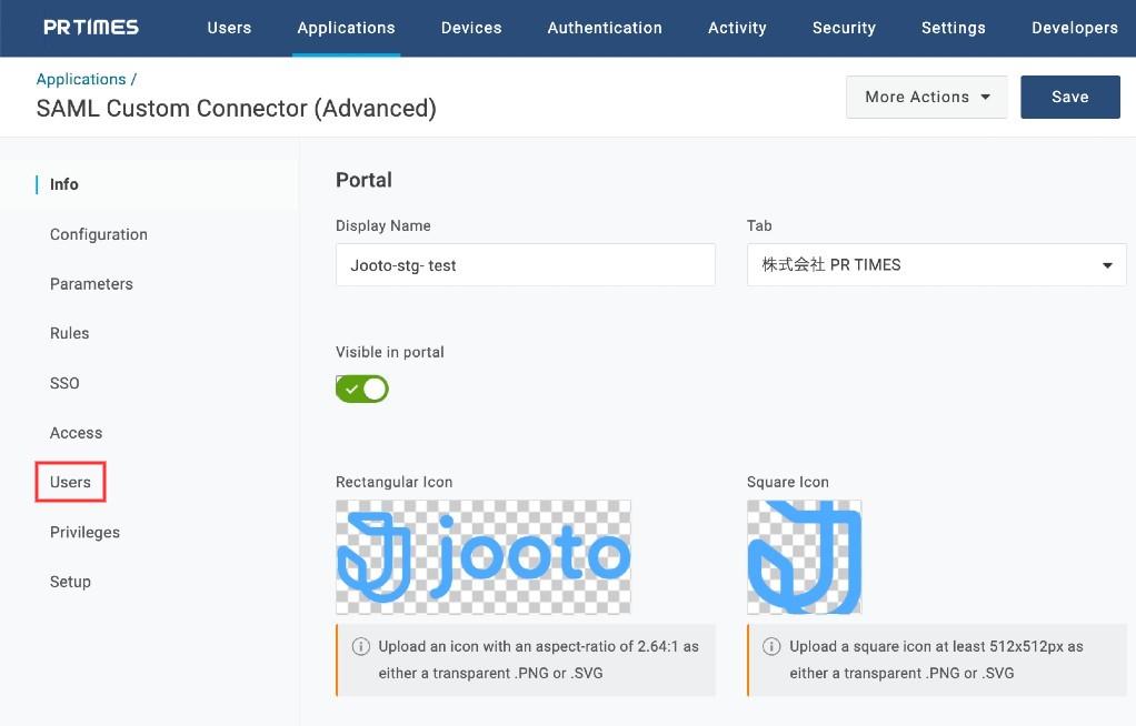 SSO(シングルサインオン)設定：OneLogin